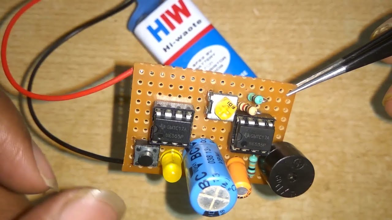 HOW TO MAKE DOORBell using IC 555 - YouTube