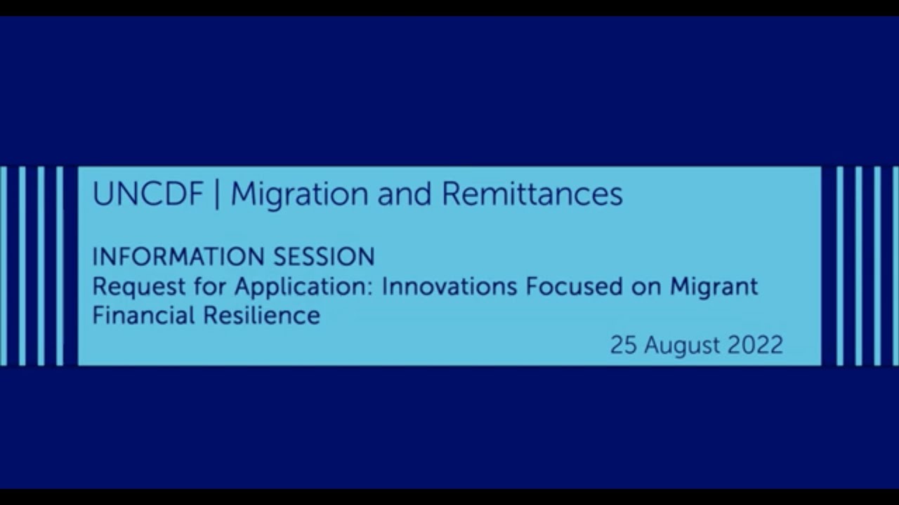 Webinar: Information Session on RFA for Innovations Focused on Migrant ...