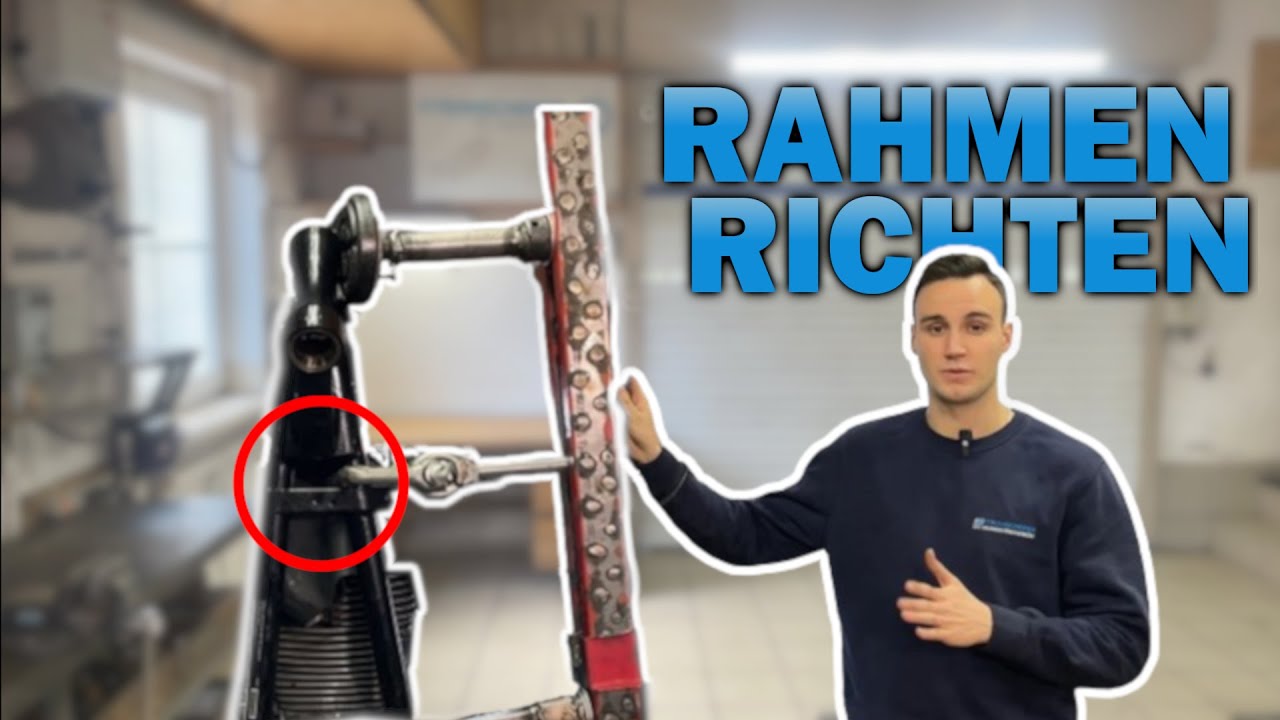 Motorrad Rahmen Richten