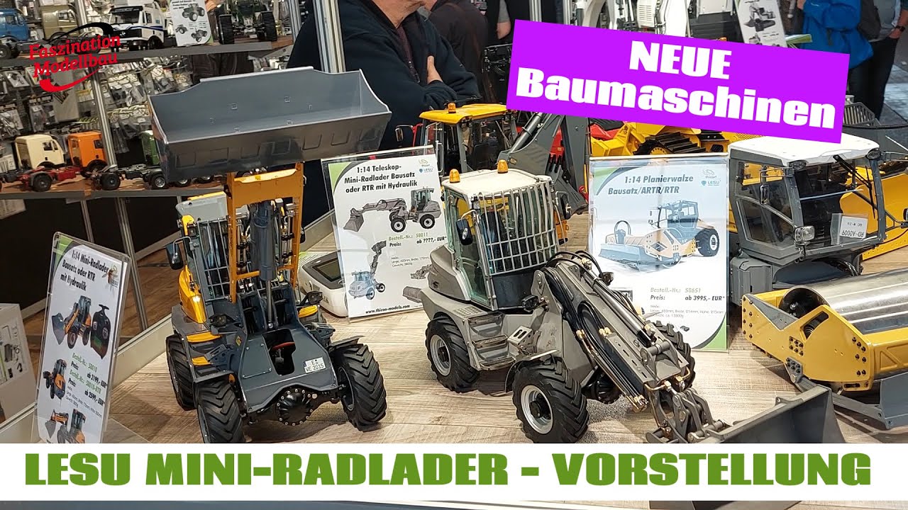 PROTOTYP / NEUHEIT: LESU MIni Radlader und mit ausfahrbarem Teleskoparm ...