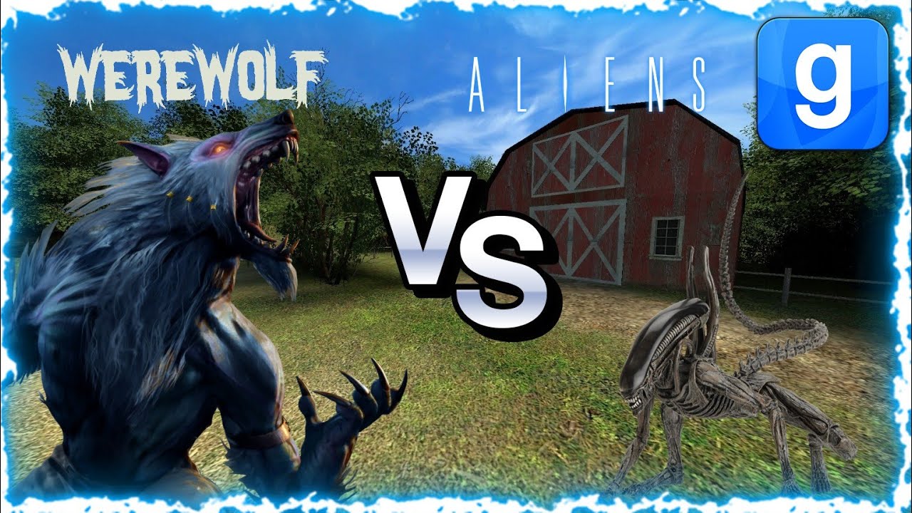 Skyrim Werewolf VS Xenomorph Aliens SNPC Fight Garry's Mod - YouTube
