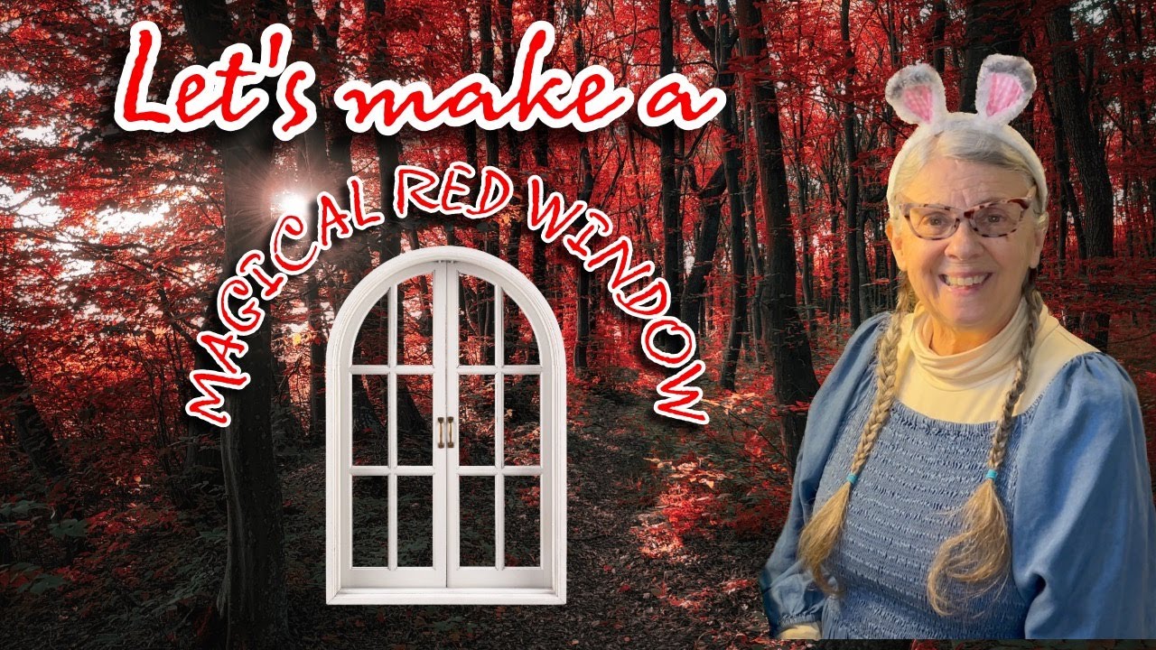 Let's make a MAGICAL RED WINDOW from junk mail! #trashtrashtuesday & # ...