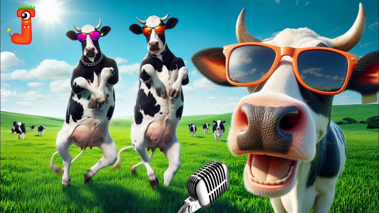 FUNNY COW DANCE FOR 9 MINUTES│Cow Song & Cow Videos 2024 | Cow dance ...