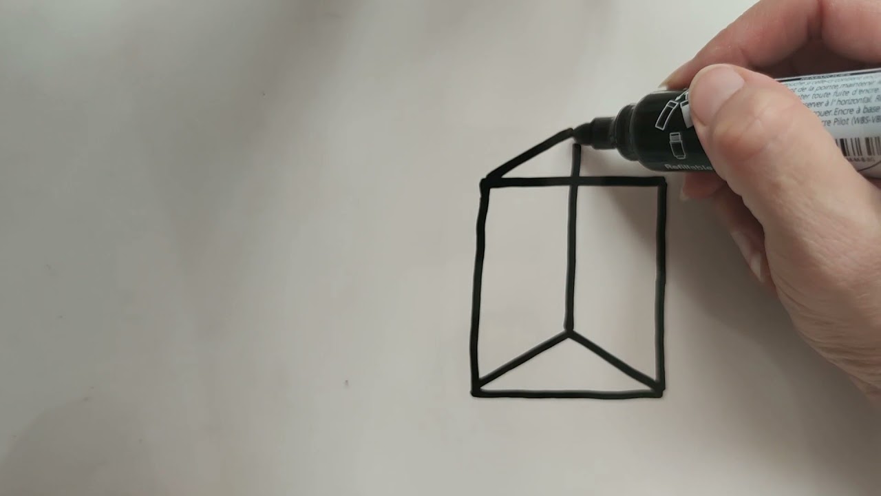Dibujar un prisma triangular - YouTube