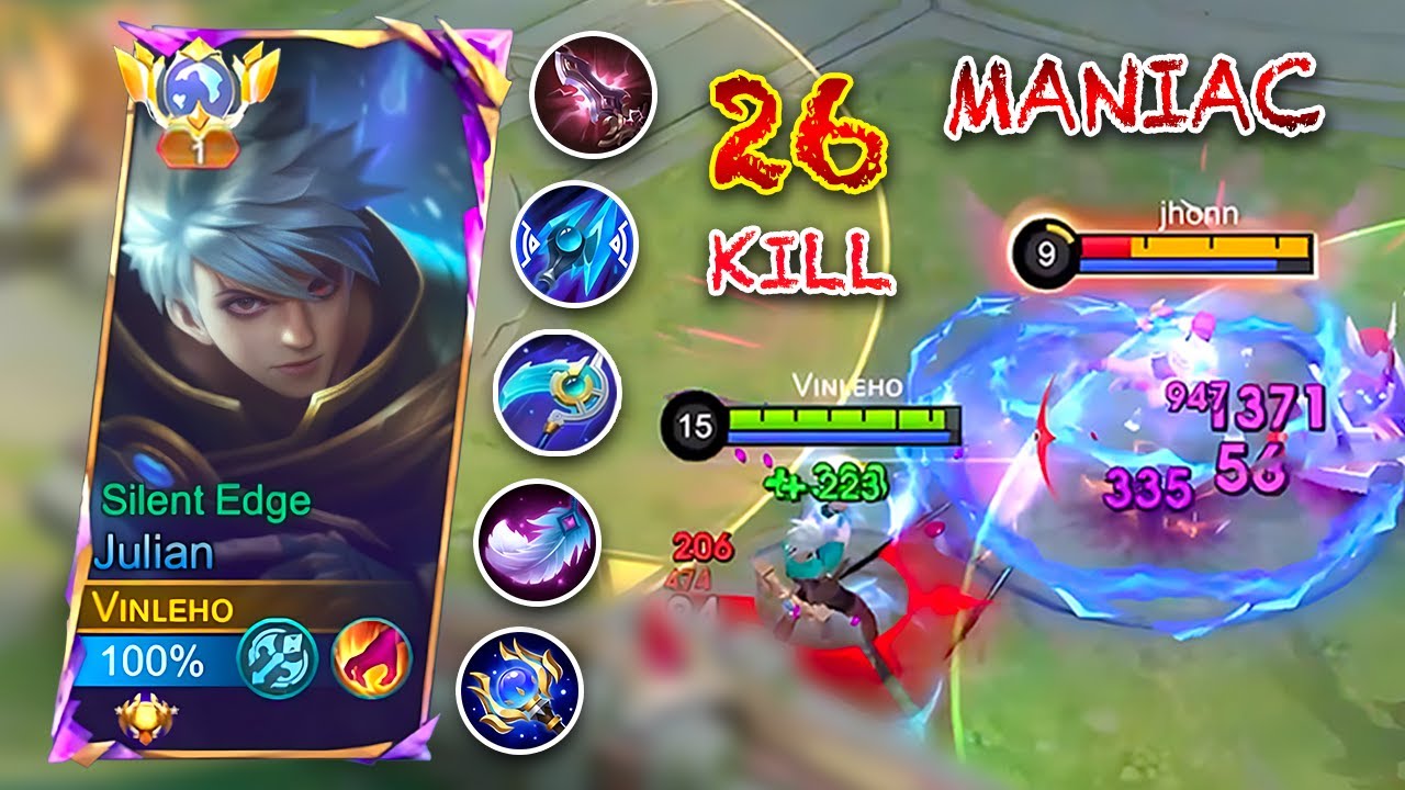 26 Kills + Maniac!! Julian | Still strong 2024 | Build Top 1 Global ...