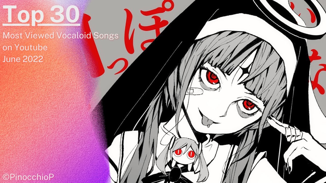 Top 30 Most Viewed Vocaloid Songs on Youtube - June 2022 - YouTube