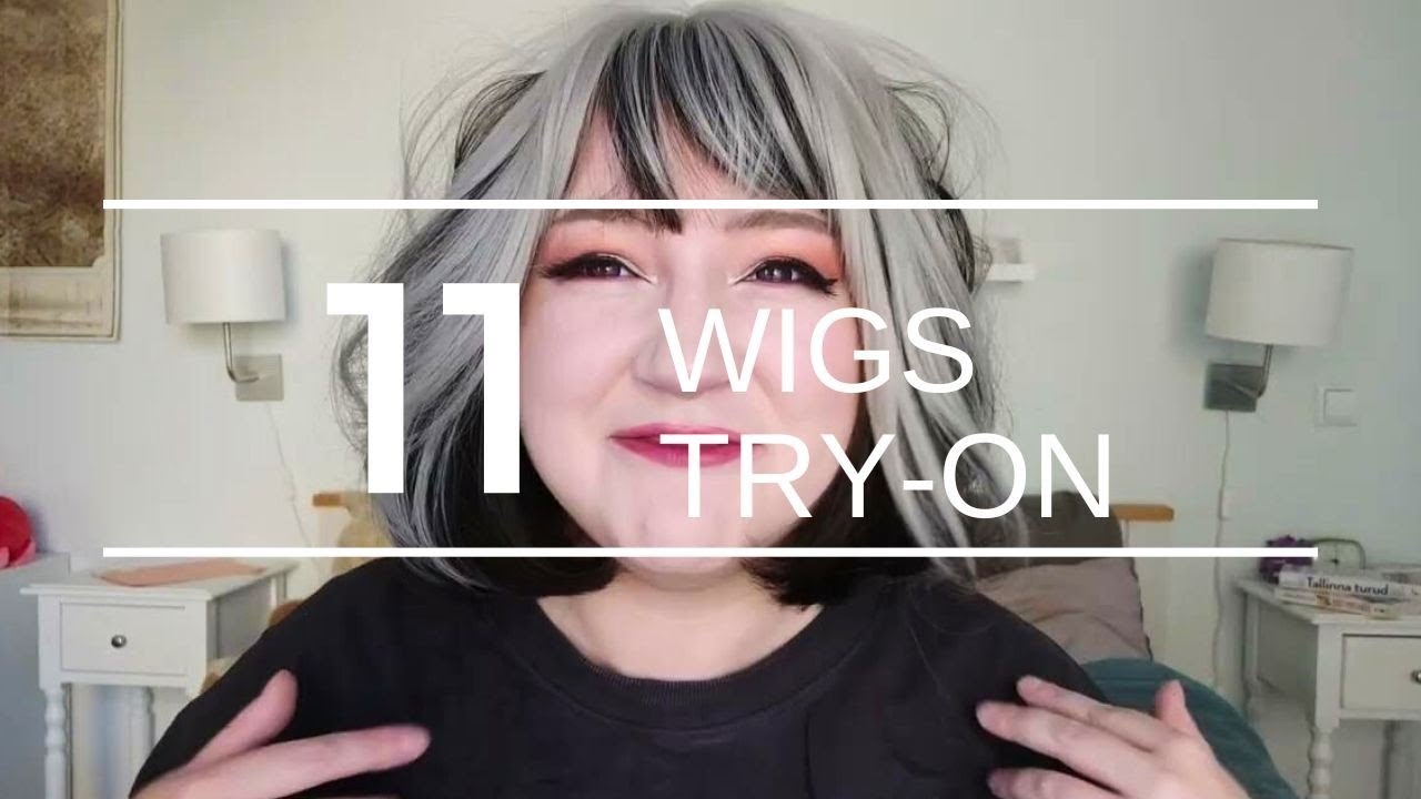 Trying on 11 new wigs! - YouTube