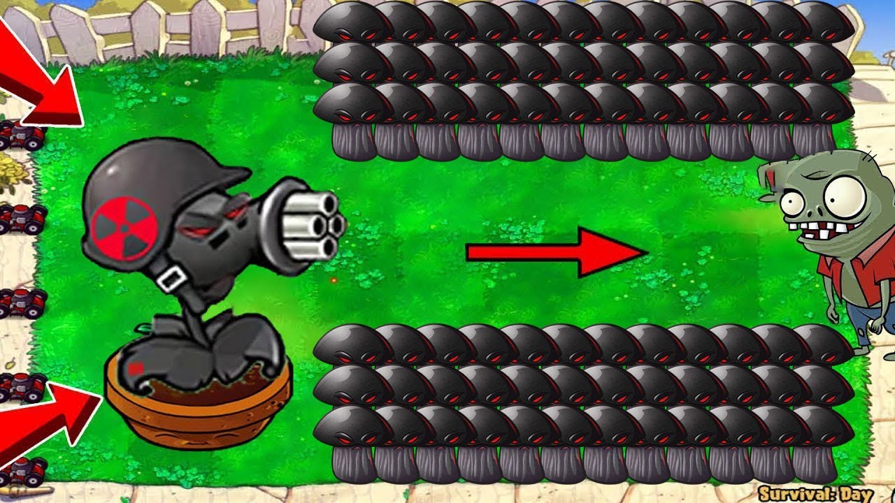 Doom Gatling Pea Vs Doom Shroom Vs imp Attack Dr.Zomboss Giga - Plants ...