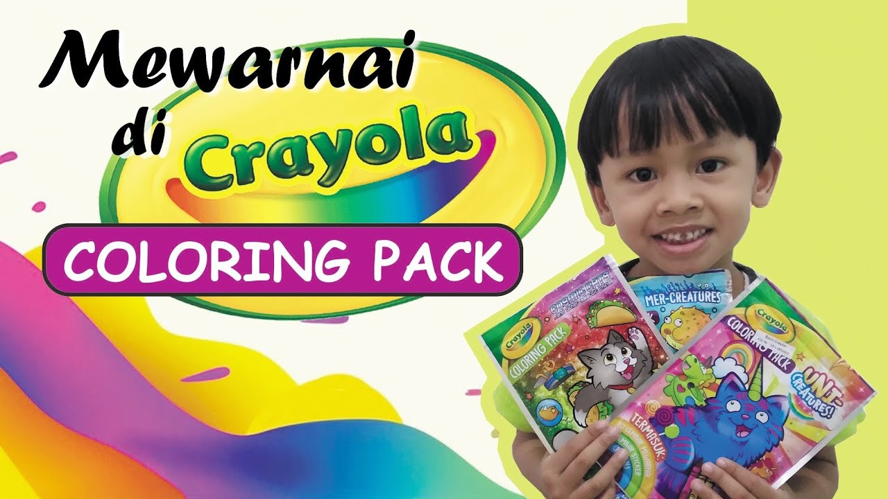 Serunya Mewarnai dan Menempel Stiker di "Crayola Coloring Pack" - YouTube