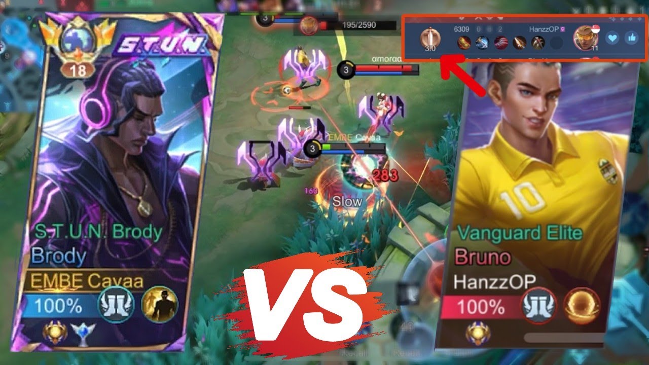 BRODY VS BRUNO AEGIS + ANGELA! MENANG LANE MESKIPUN MUSUH DIBACKUP ...