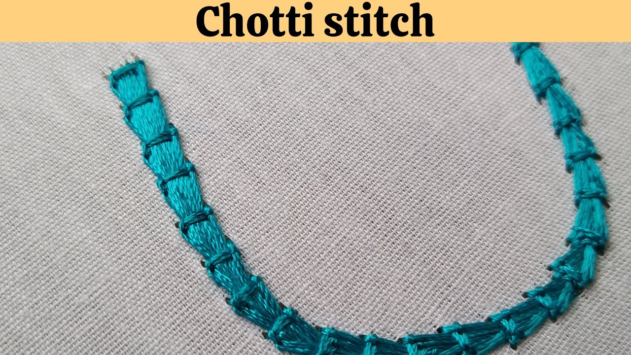 Chotti stitch class-12|Aari works for beginners - YouTube