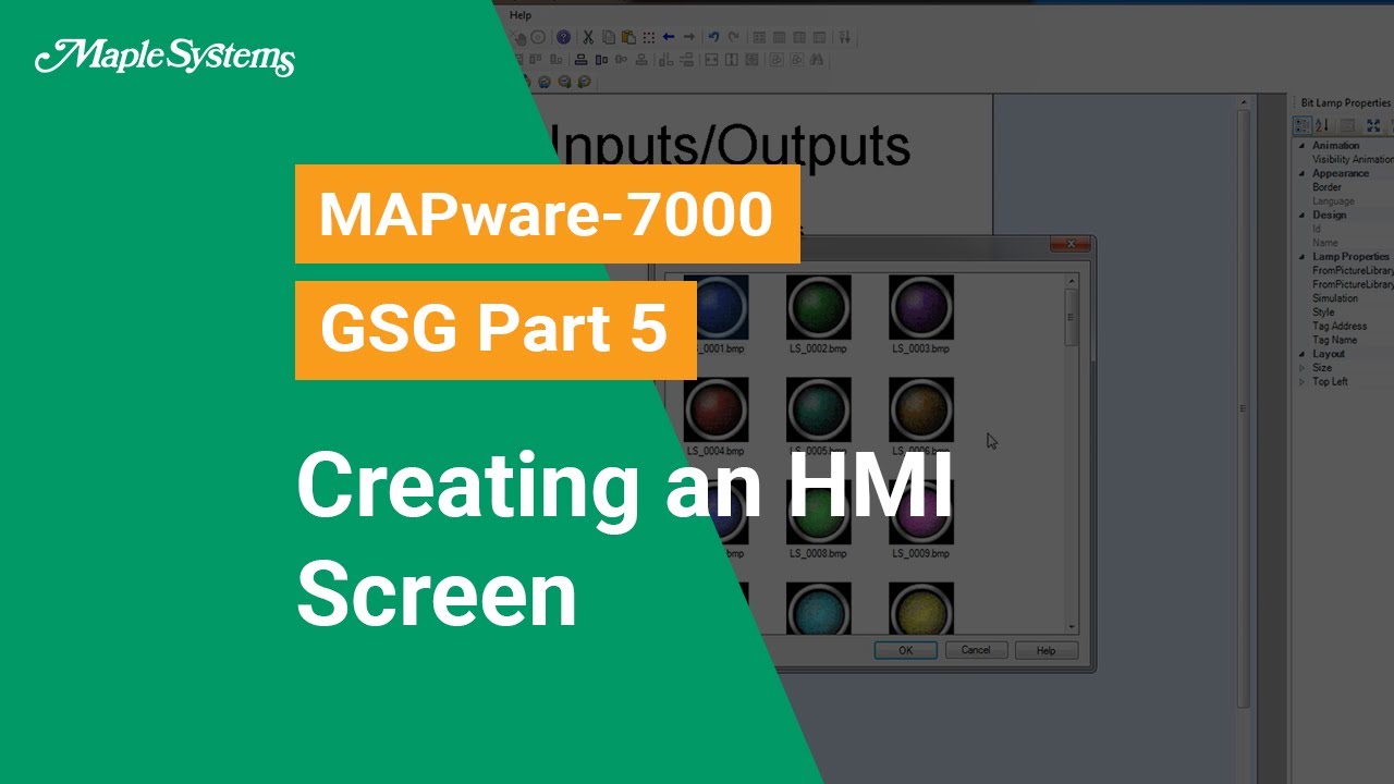 MAPware-7000 GSG Part 5 - Creating an HMI Screen - YouTube