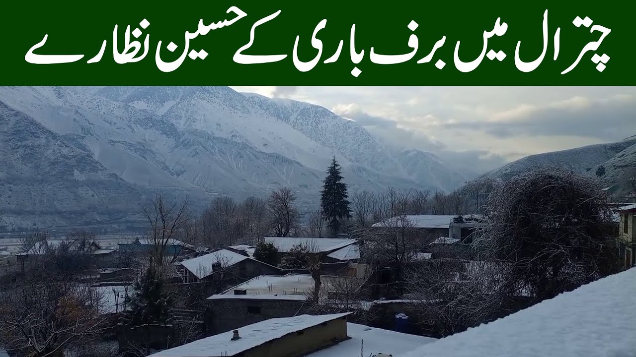 Mesmerizing View of Snowfall in Chitral - YouTube