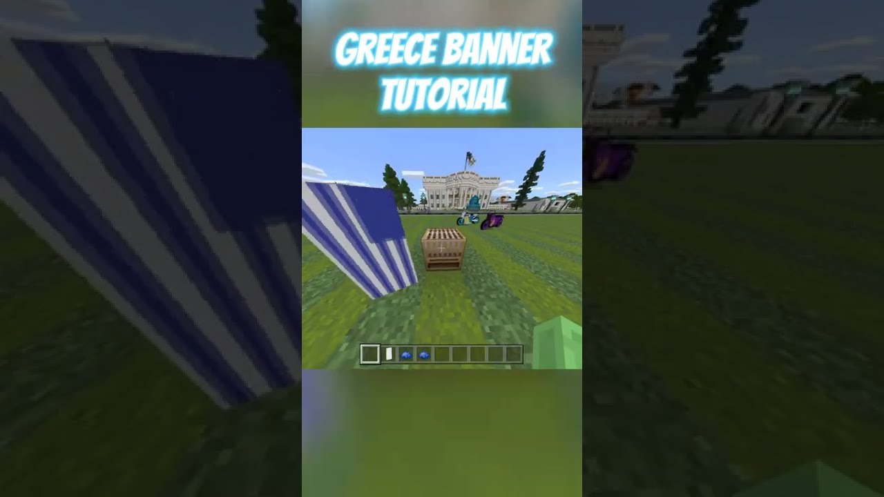 Greece Flag Banner Tutorial | Minecraft Tutorials - YouTube