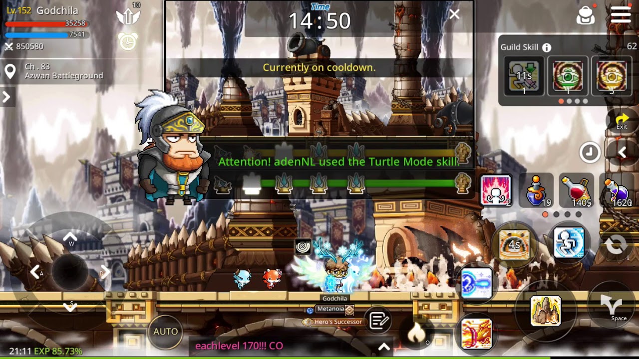 Maplestory M - Guild Fort Season Final Match - Evan Godchila - YouTube