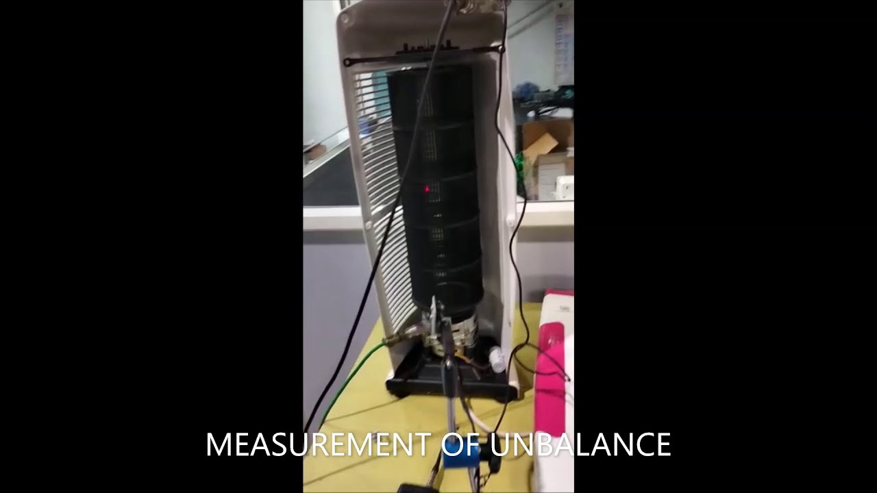Assembly balancing of Tower Fan on Precibalance Balancing Instrumentation - YouTube