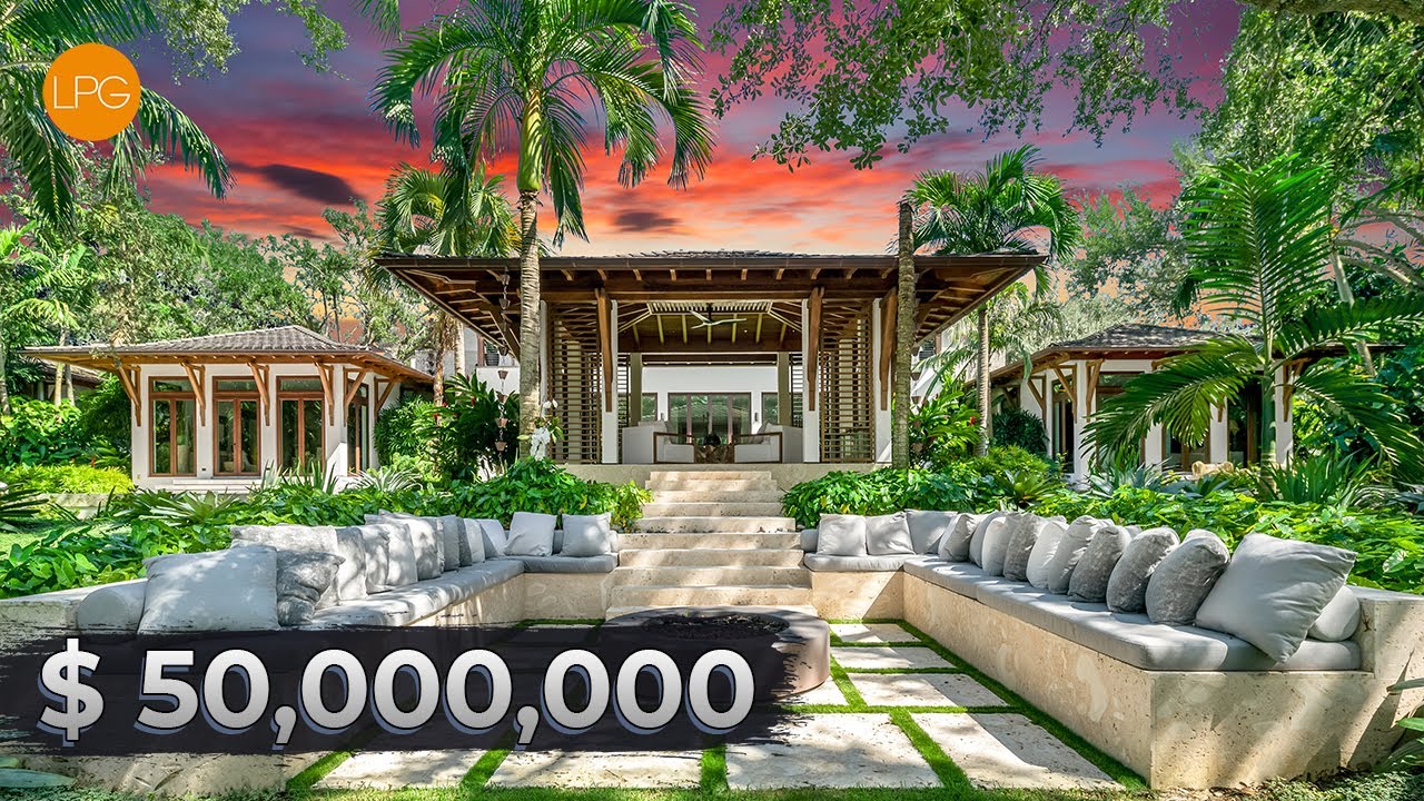 INSIDE Miami's Most Expensive Mega Mansion 4K - YouTube