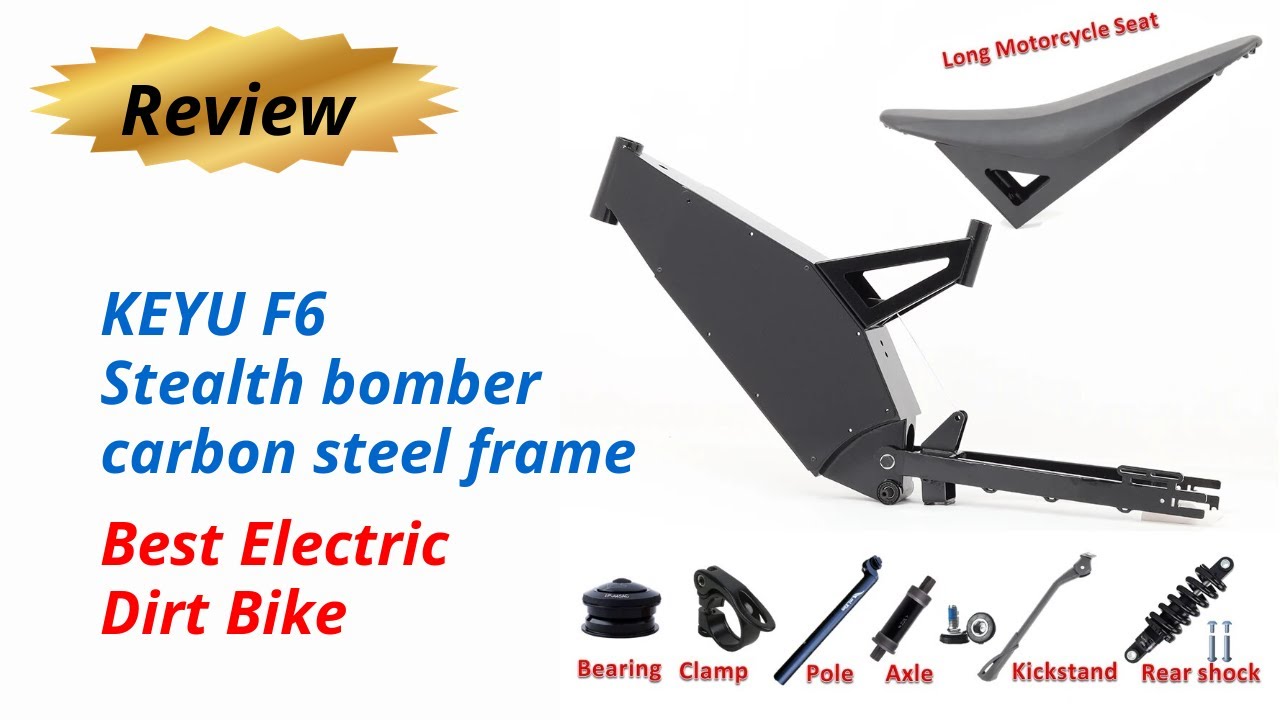 Review KEYU F6 Stealth bomber carbon steel frame - Best Electric Dirt ...