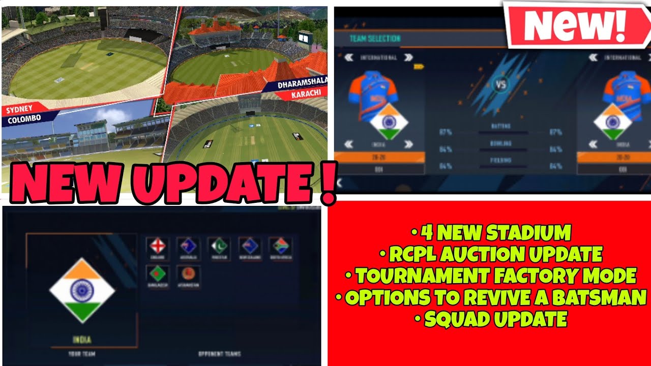 Real cricket 24 Phase 2 New Update 🔥Full Review 😍 4 New Stadium 🏟️ Ai ...
