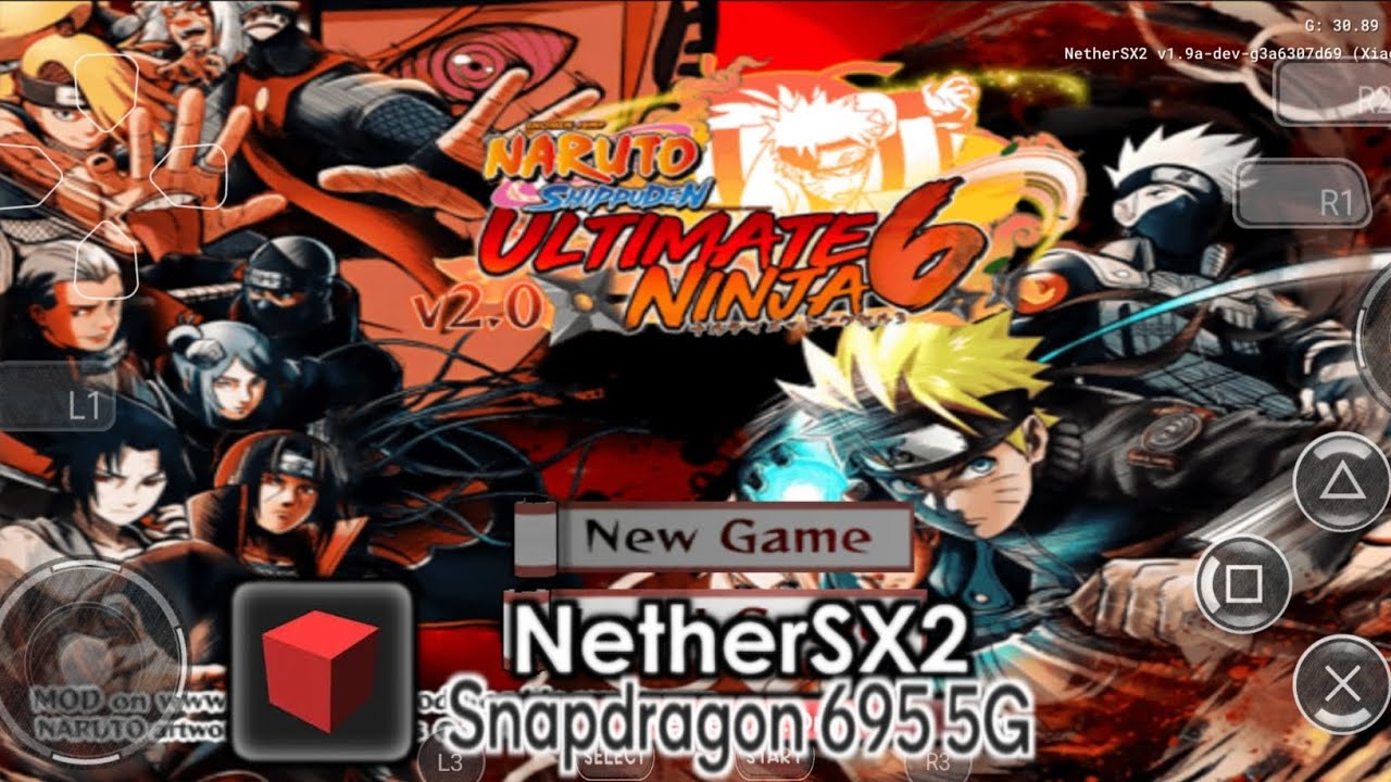 Naruto Shippuden Ultimate Ninja 6 Nethersx2 Best Setting Snapdragon 695 ...
