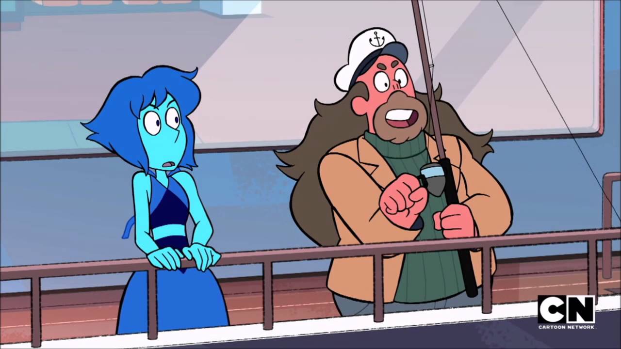 Steven Universe - Lapis Tries Fishing (Clip) Alone at Sea - YouTube