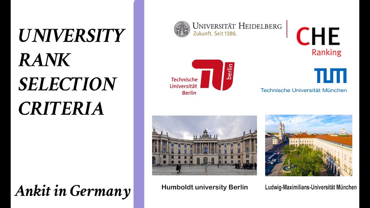 Best German University Ranking for Bachelors and Masters | Study in ...