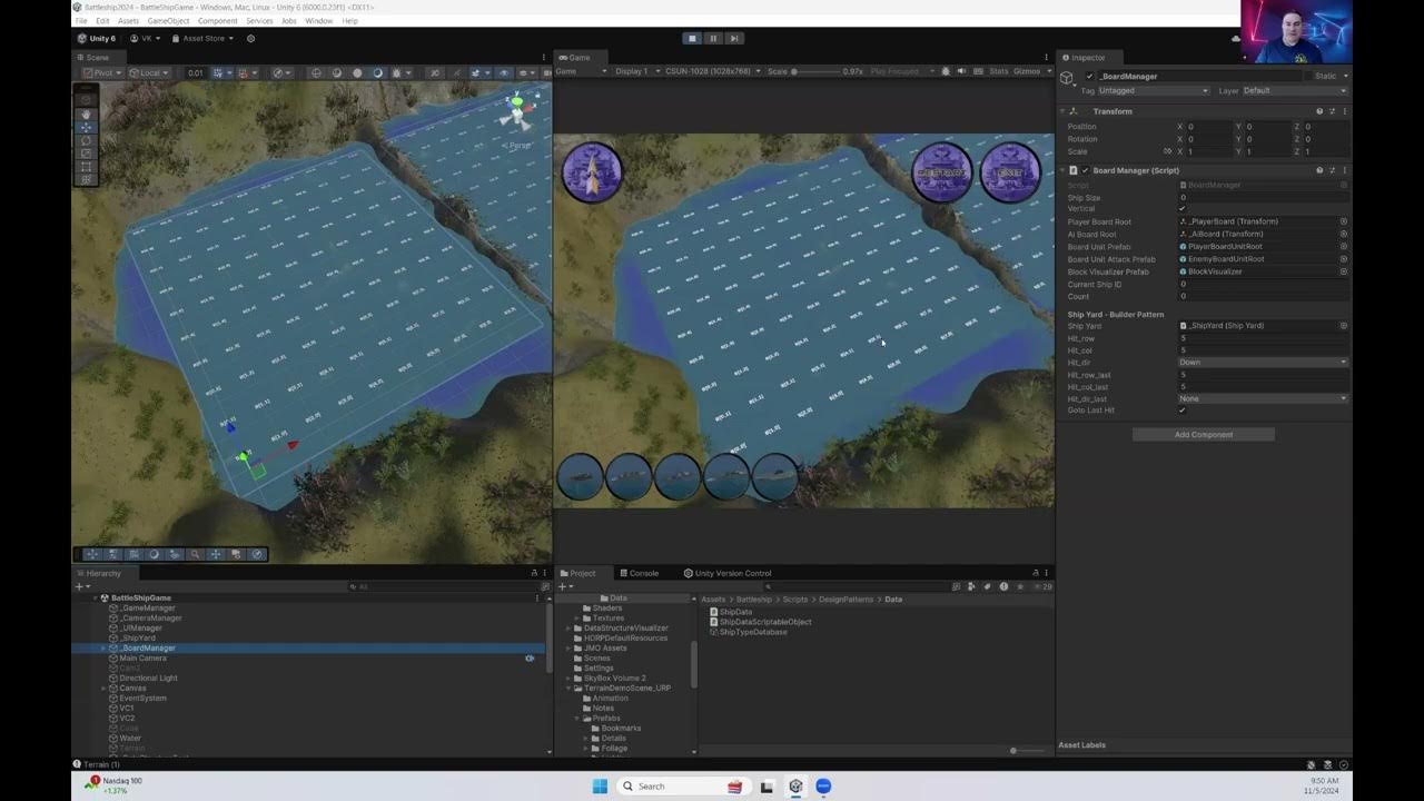 Sneak Peek 5: Creating Battleship the Game - Unity 6 - YouTube