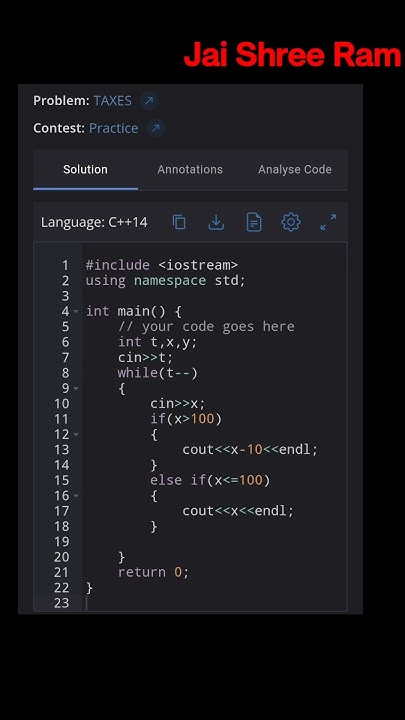 TAXES Codechef solutions #cpp #ytshorts #shorts - YouTube