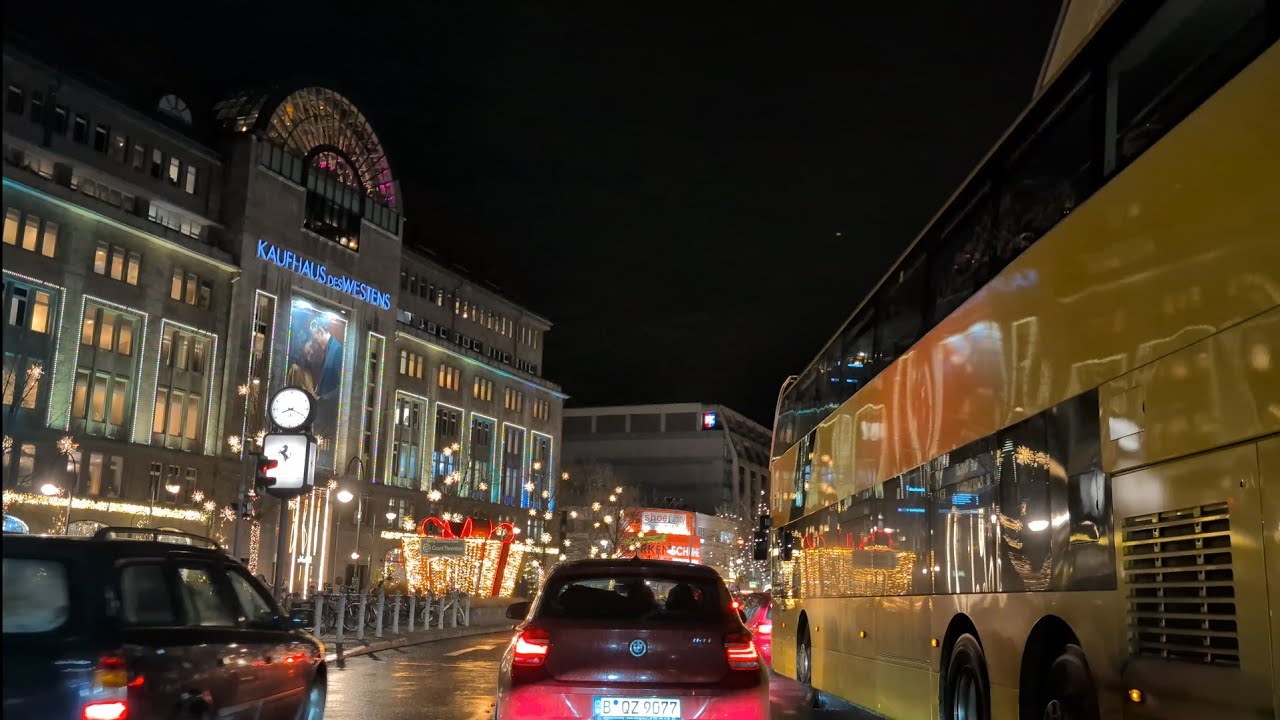 Berlin Driving | Christmas Edition 4K - YouTube