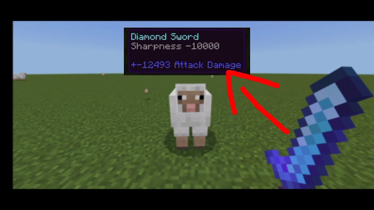 What if you hit a mob with sharpness -10000 - YouTube