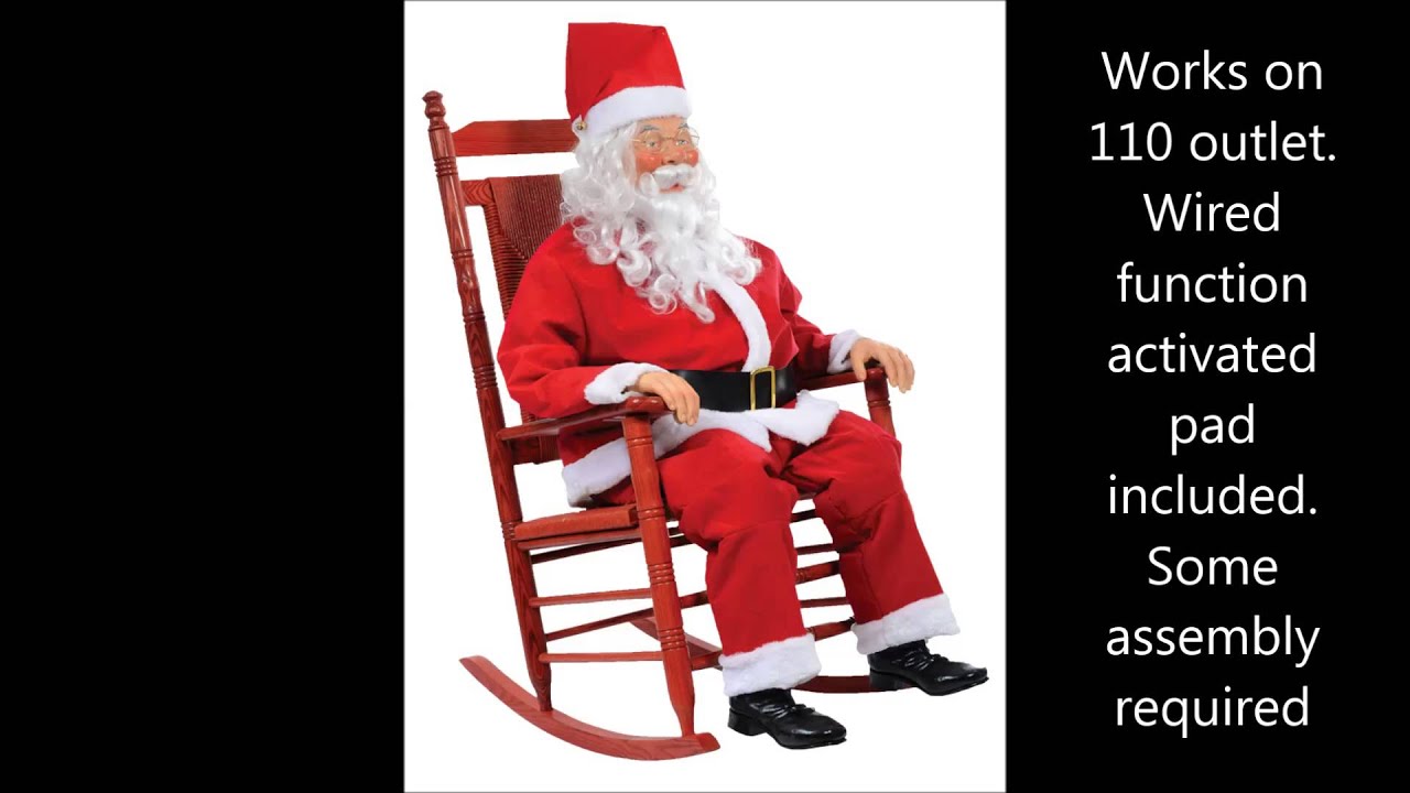 rocking chair santa claus - YouTube