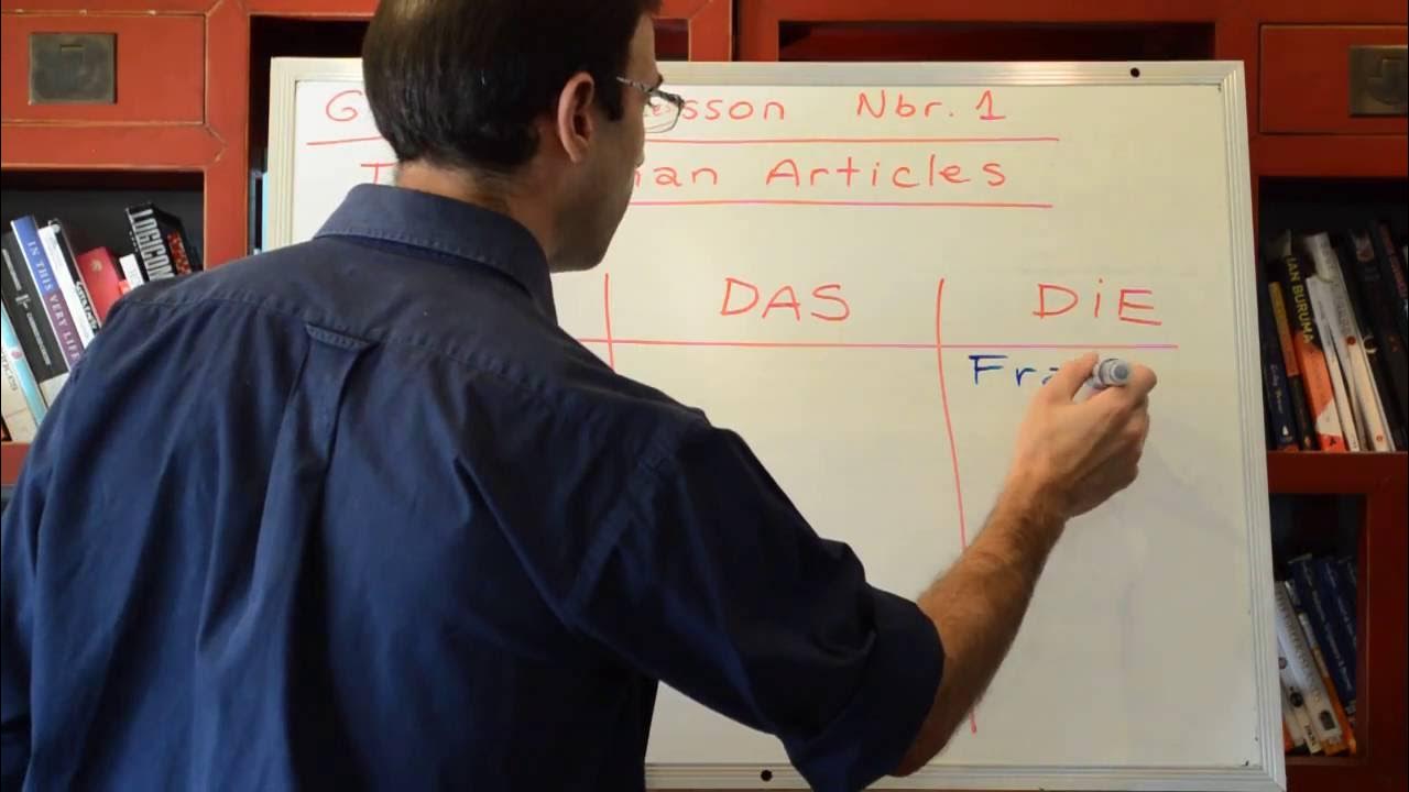 German articles DER DIE DAS - Learn German 1 - YouTube