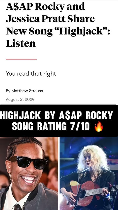 A$AP ROCKY HIGHJACK RATING - YouTube