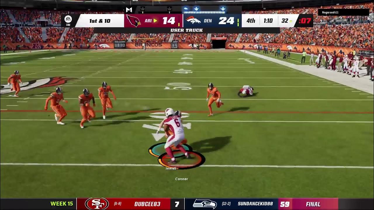 4 9 Cardinals Vs Broncos 10 3 Week 15 Youtube
