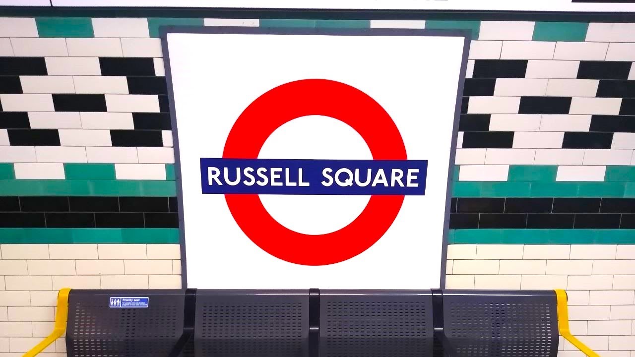 Russell Square underground station and trains 30/03/2023 - YouTube