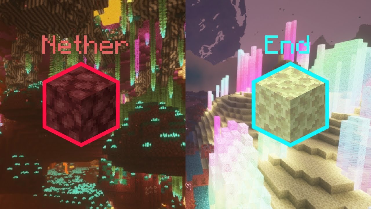 Minecraft Better End & Better Nether The Beginning - YouTube