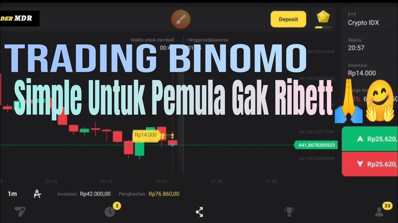 Trading Binomo Simple Dan Tidak Ribett Pelajari Ya Abang²🙏 - YouTube