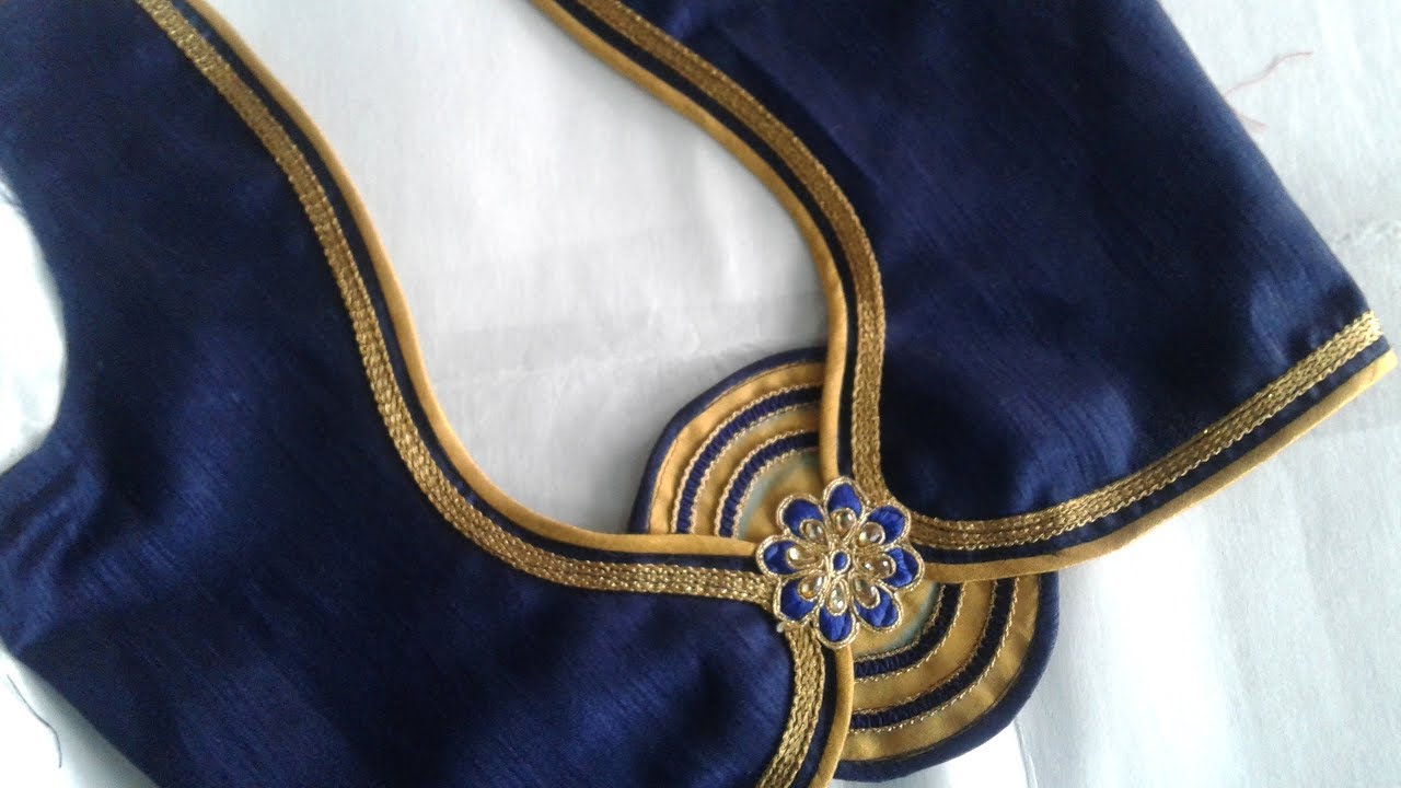 simple designer blouse cutting and stitching - YouTube