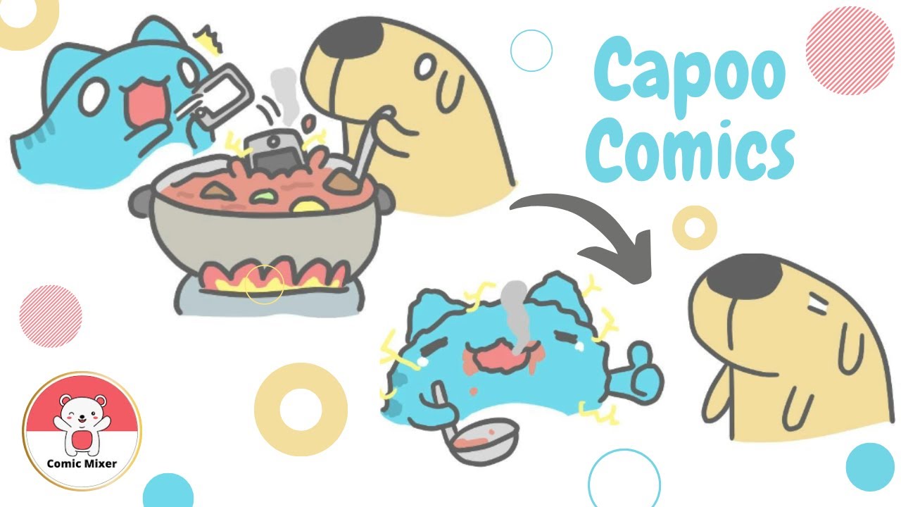 Blue cat- Capoo |funny comics|#8 - YouTube