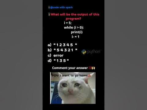 Python logical question 💯// python quiz 💯 #shorts #python #pythonquiz #memes #programming # ...