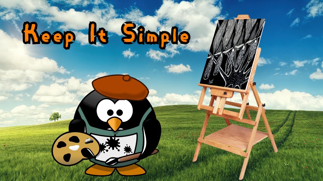 Easy Beginner Abstract Doodle - YouTube