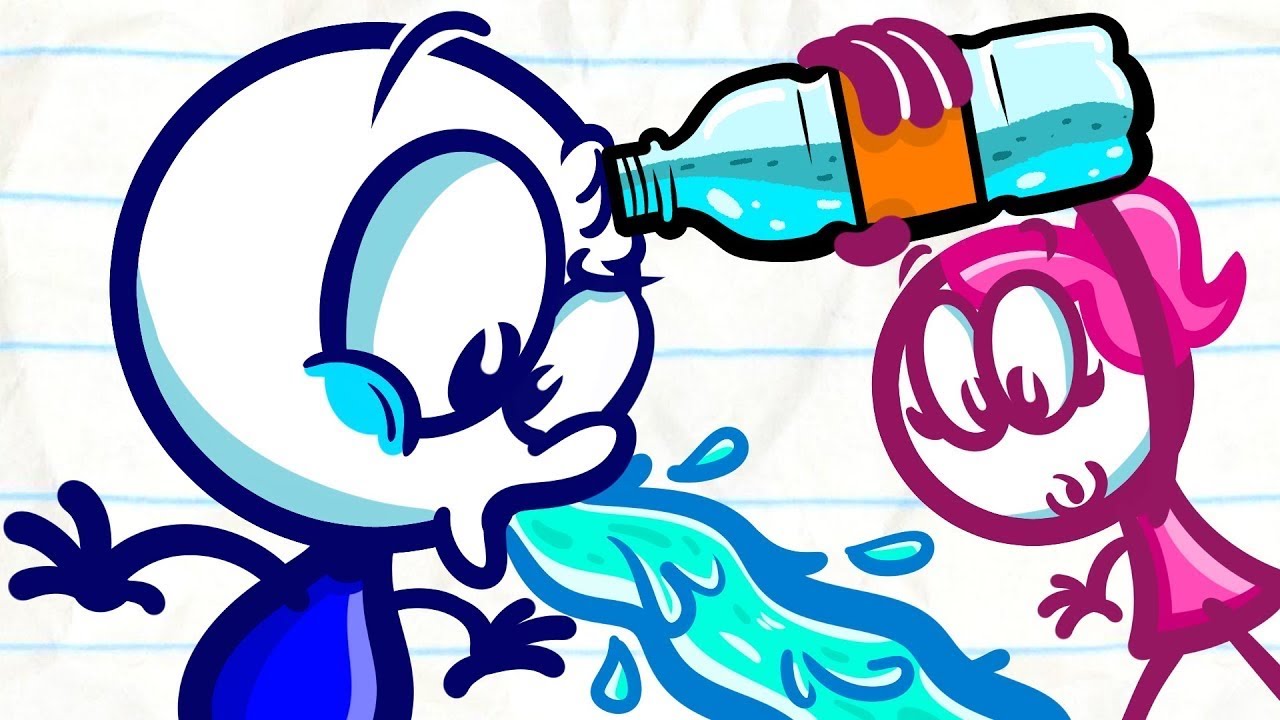 Pencilmate’s Pool Won’t Stop FLOATING💧💦 | Animated Cartoons ...