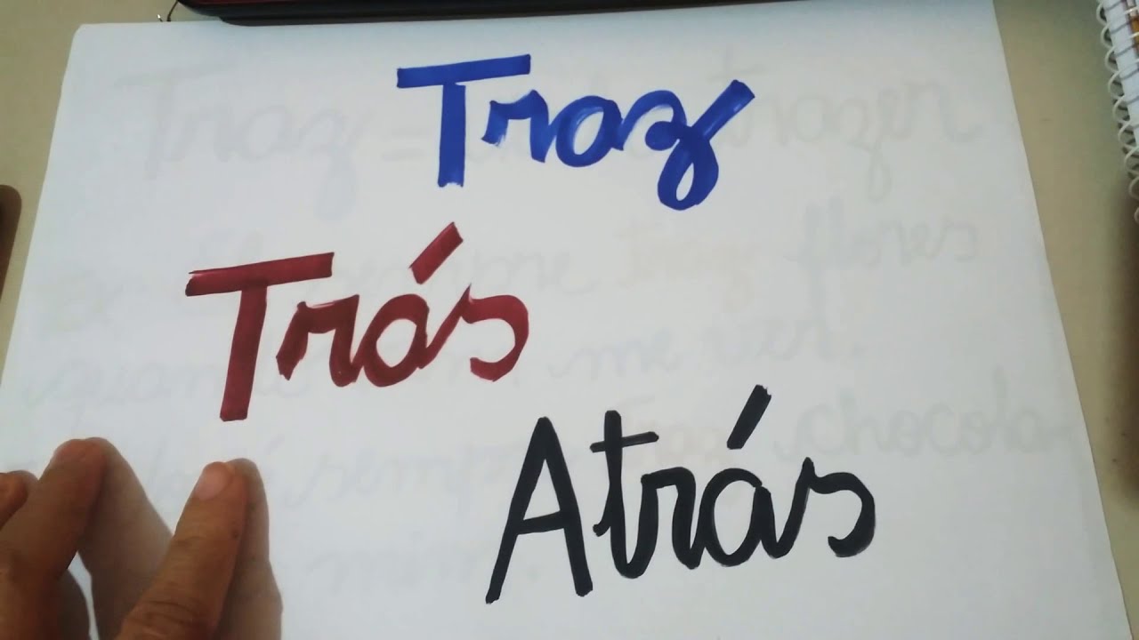 Aula de Português Ortografia - Trás, traz e atrás ( 5° ano fundamental ...