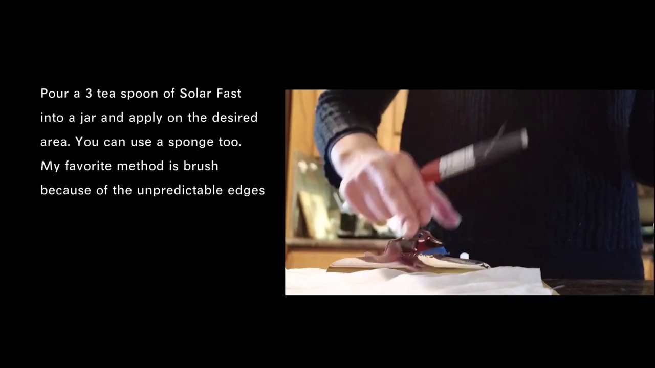 Jacquard SolarFast tutorial (sun printing) - YouTube