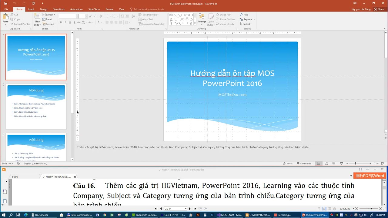 04. Configure PowerPoint File Options - Cấu hình file PowerPoint - YouTube