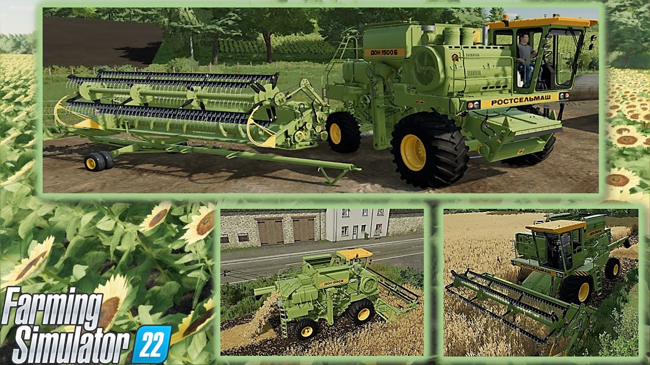 FS22/ Testing Rostselmash DON-1500B 1997-2004 versions/detailed Combine ...