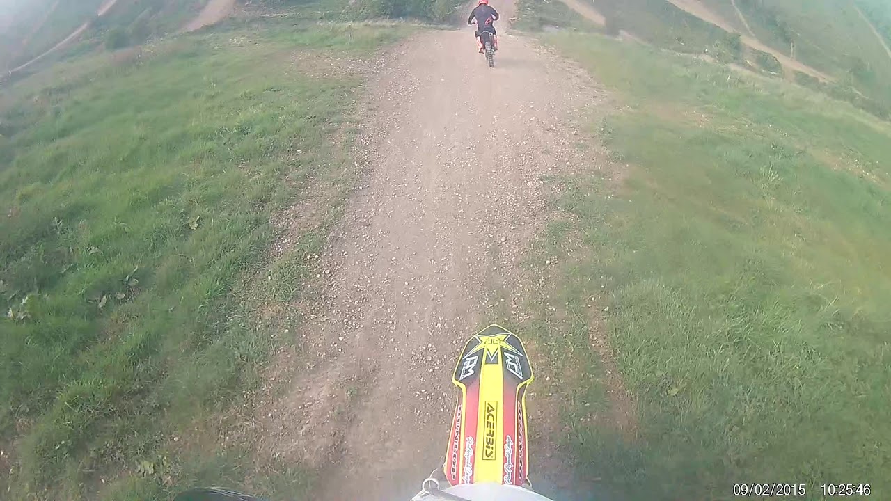 Race track/enduro track day - YouTube