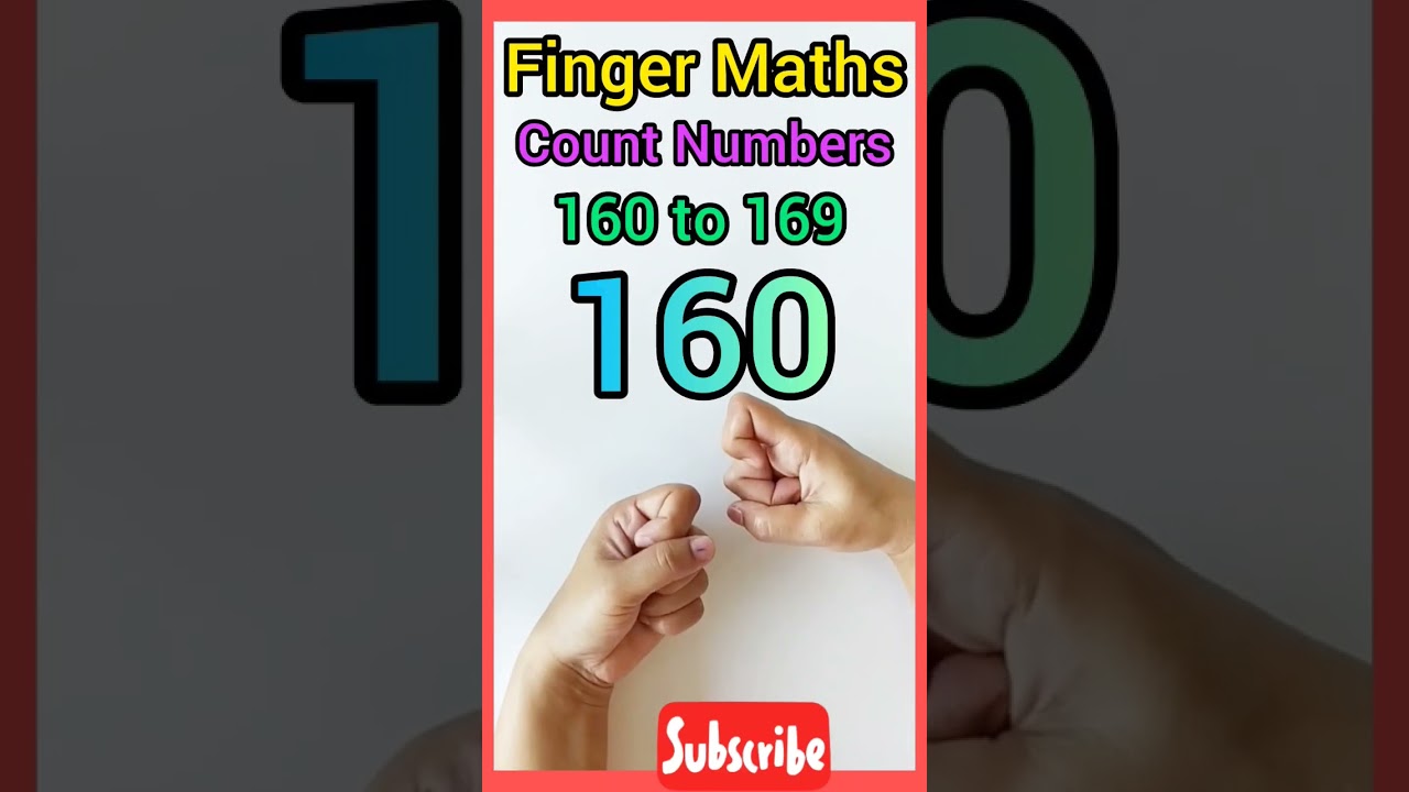 Learn to count numbers 160 to 169- Finger Abacus -Finger Maths #abacus# ...