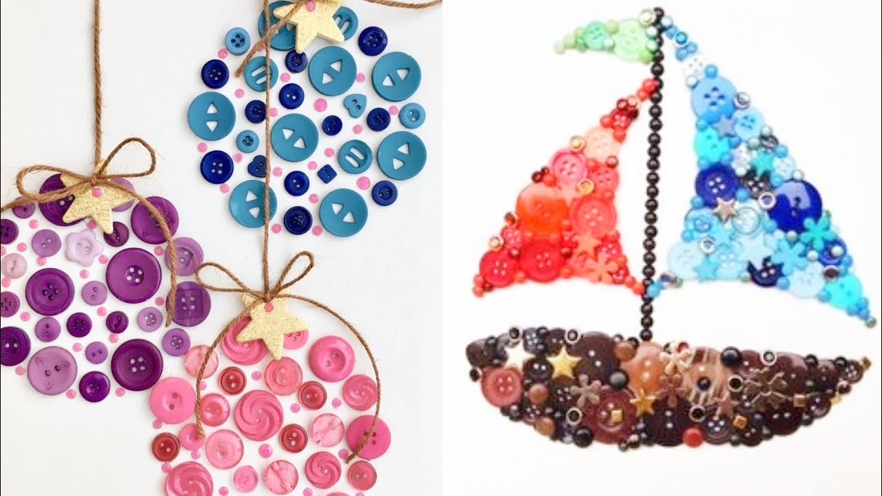 stunning and unique button craft ideas for home decor // latest button ...