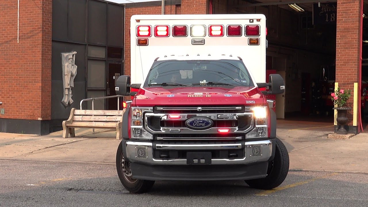 Philadelphia Fire Department Medic 18 Responding - YouTube